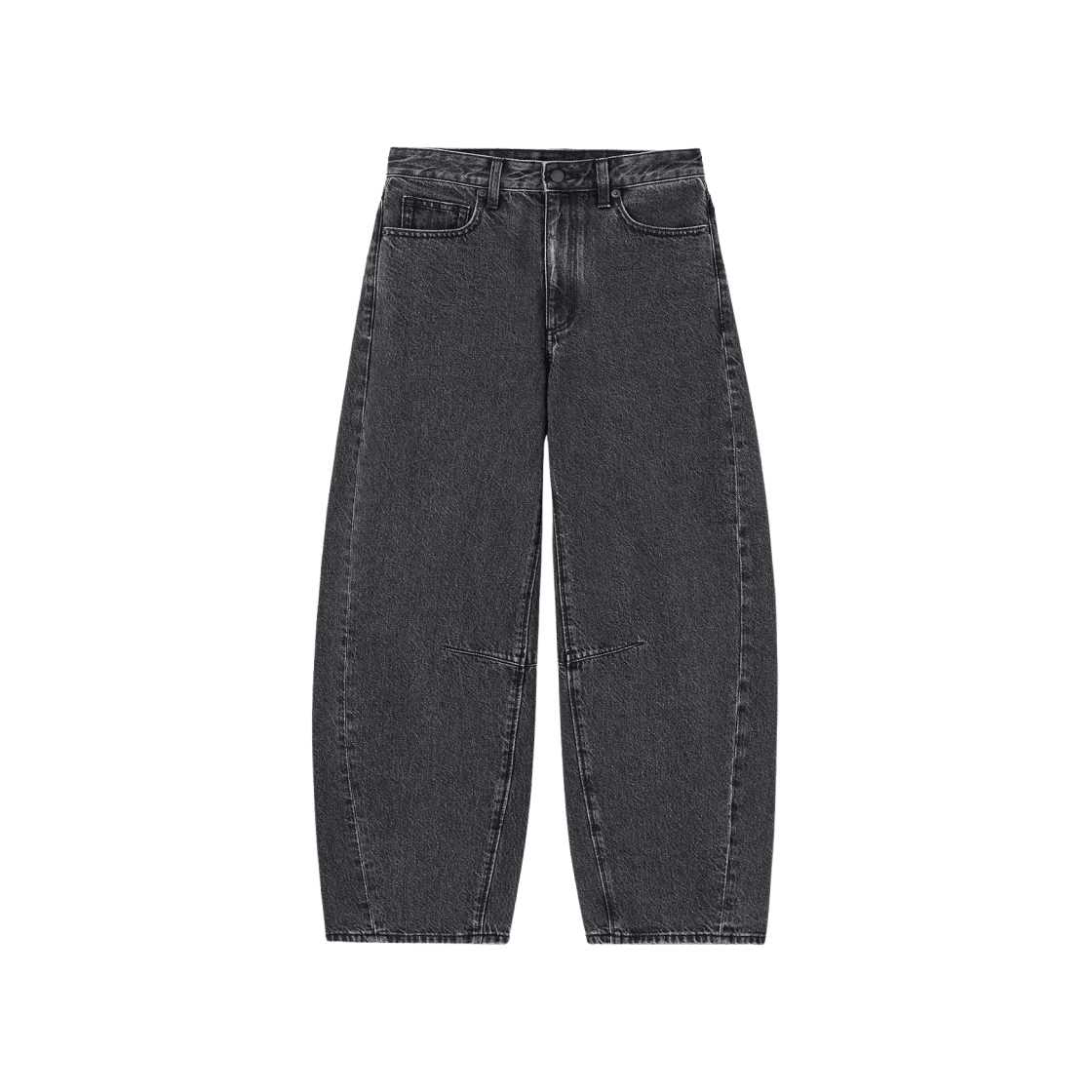 (W) GU 배럴 레그 진 B+EC 다크 그레이 - JP | GU | KREAM