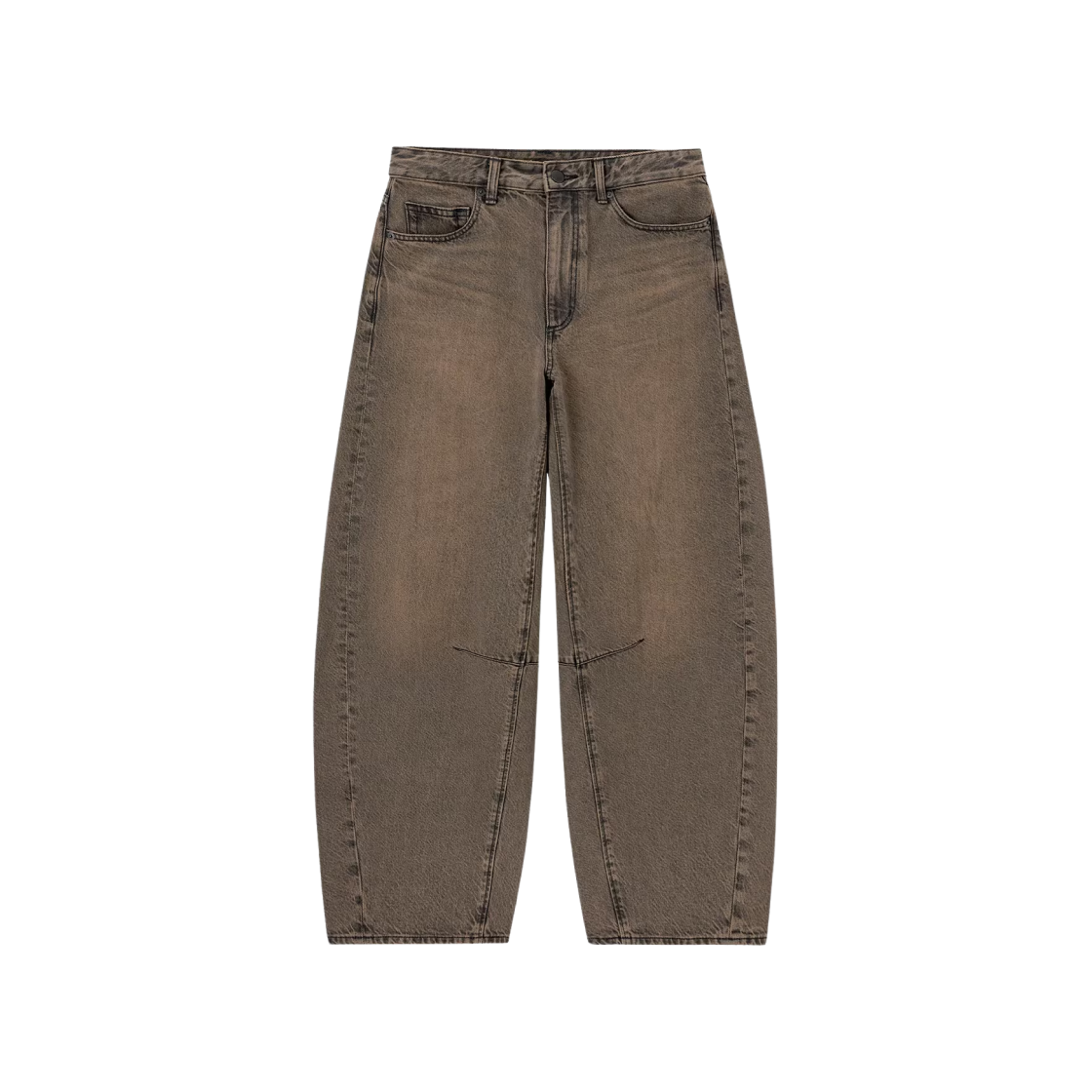 (W) GU 배럴 레그 진 B+EC 브라운 - JP | GU | KREAM