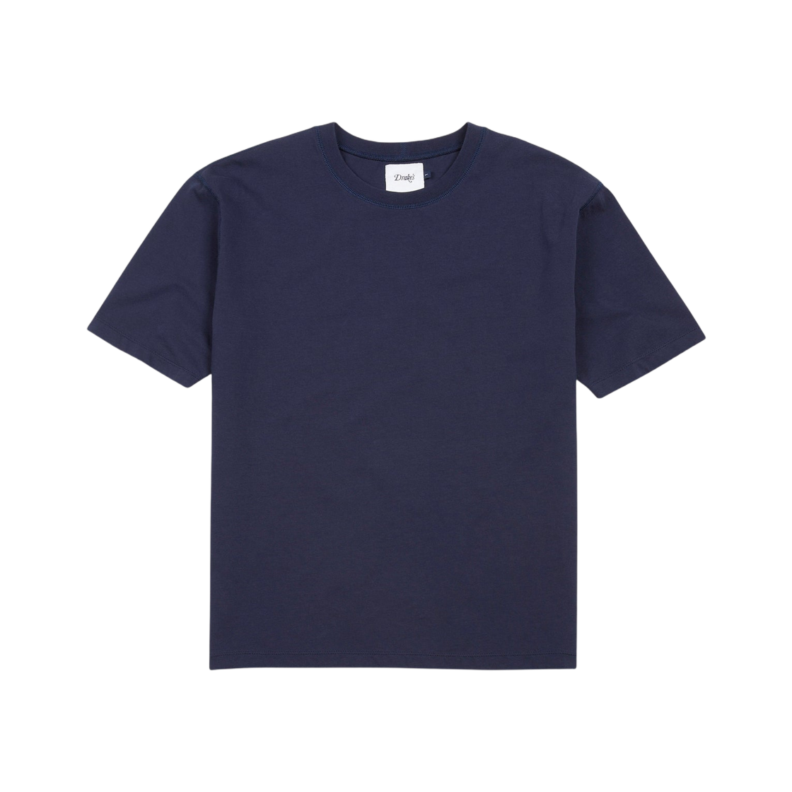드레익스 코튼 크루넥 하이킹 티셔츠 네이비 | Drake's | KREAM