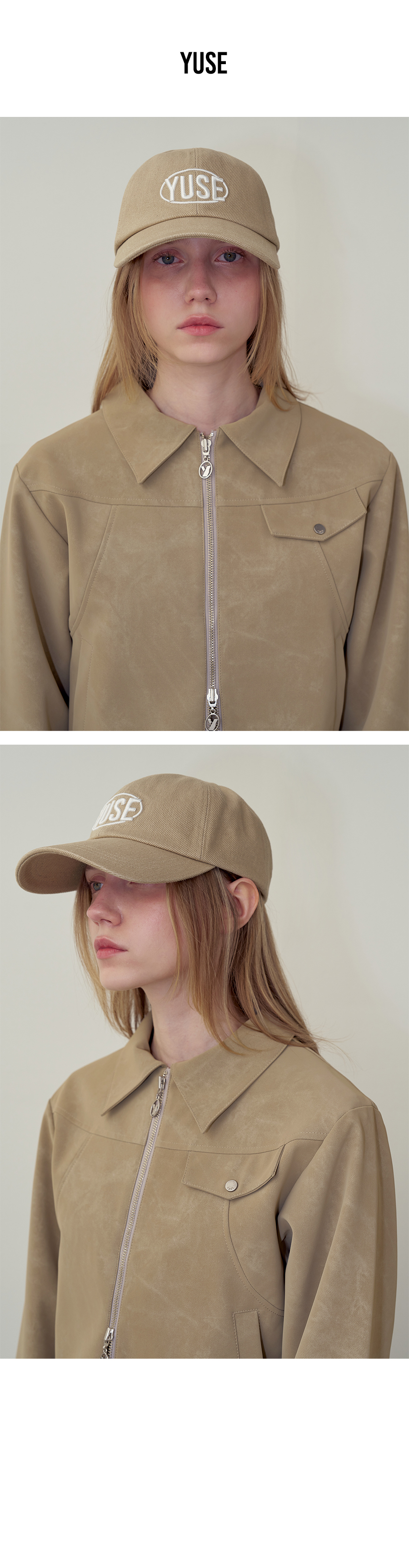 유즈 베이직 유즈 로고 볼캡 베이지 | YUSE | KREAM