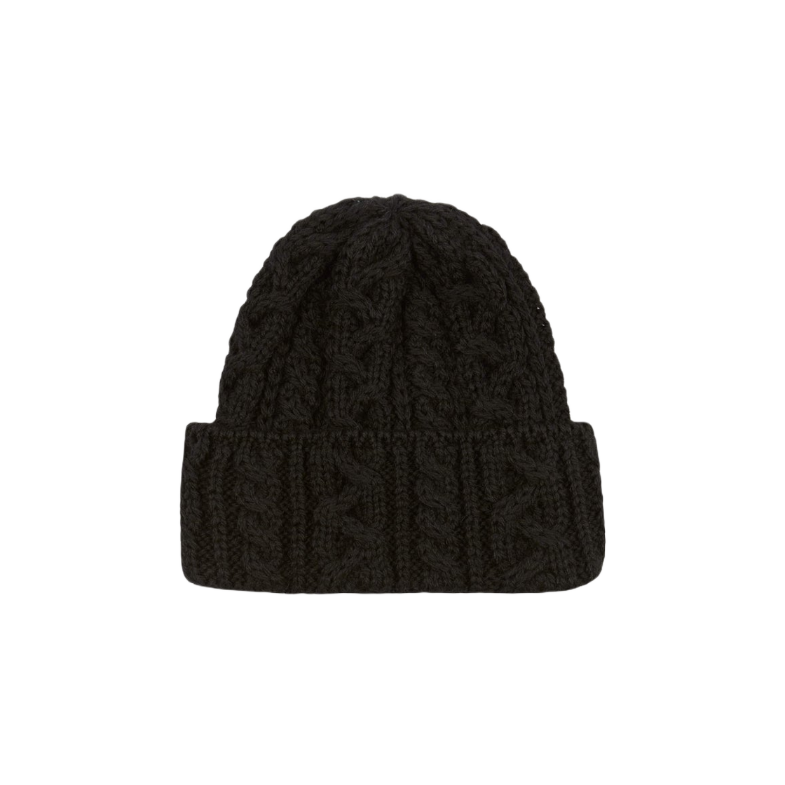 드레익스 울 케이블 니트 캡 블랙 | Drake's | KREAM