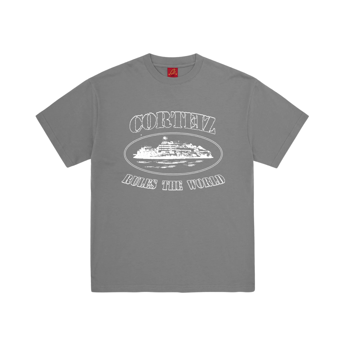 코르테이즈 OG 알카트라즈 티셔츠 걸리 그레이 | Corteiz | KREAM