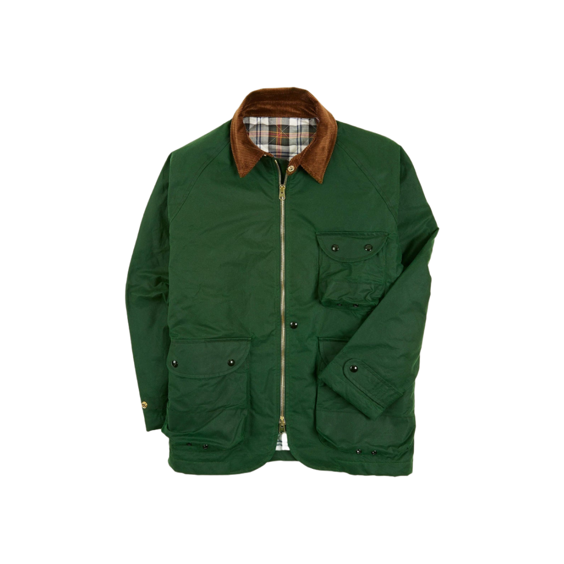 드레익스 왁스드 커버올 자켓 그린 | Drake's | KREAM