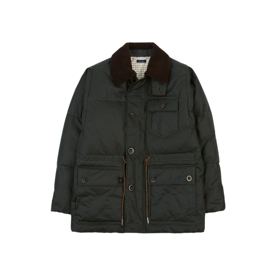 드레익스 왁스드 코튼 익스페디션 파카 그린 | Drake's | KREAM