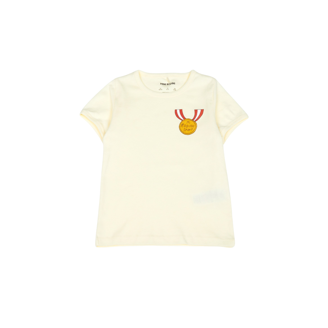 (키즈) 미니 로디니 메달 SP 티셔츠 화이트 | Mini Rodini | KREAM