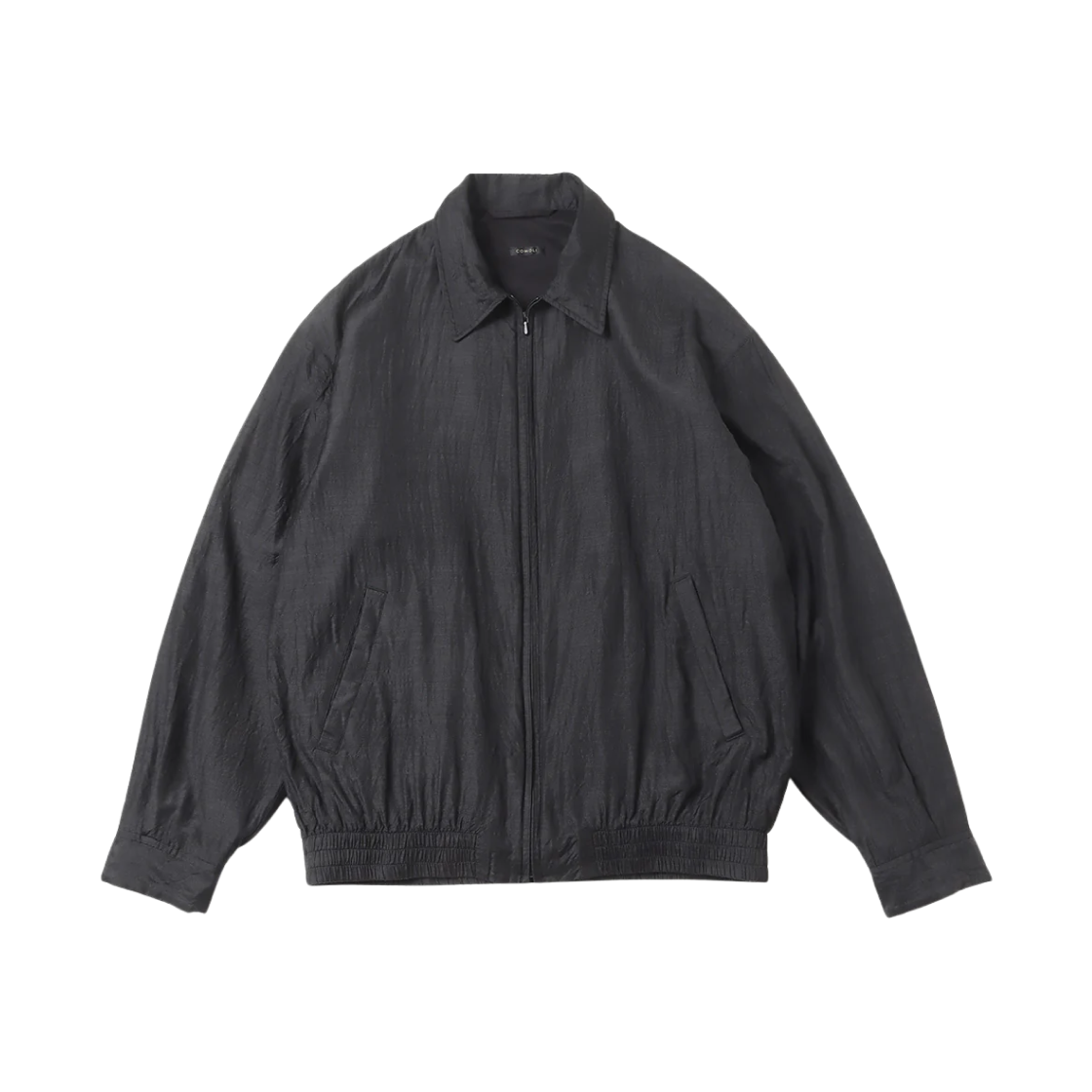 코모리 울 실크 스윙 탑 차콜 - 24AW | Comoli | KREAM