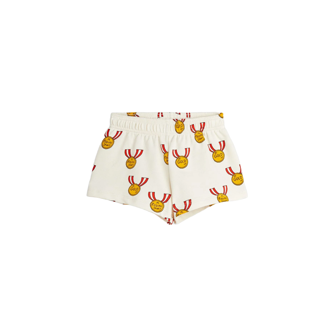 (키즈) 미니 로디니 메달 AOP 스웨트쇼츠 그레이 | Mini Rodini | KREAM