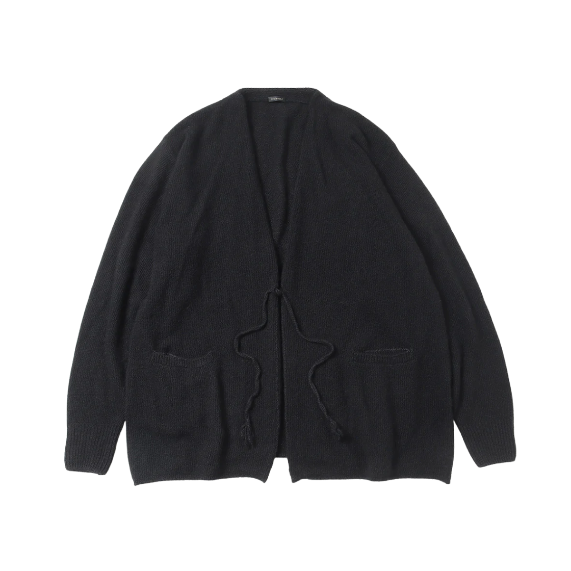 코모리 캐시미어 프로덕트 다이드 가디건 블랙 - 24AW | Comoli | KREAM