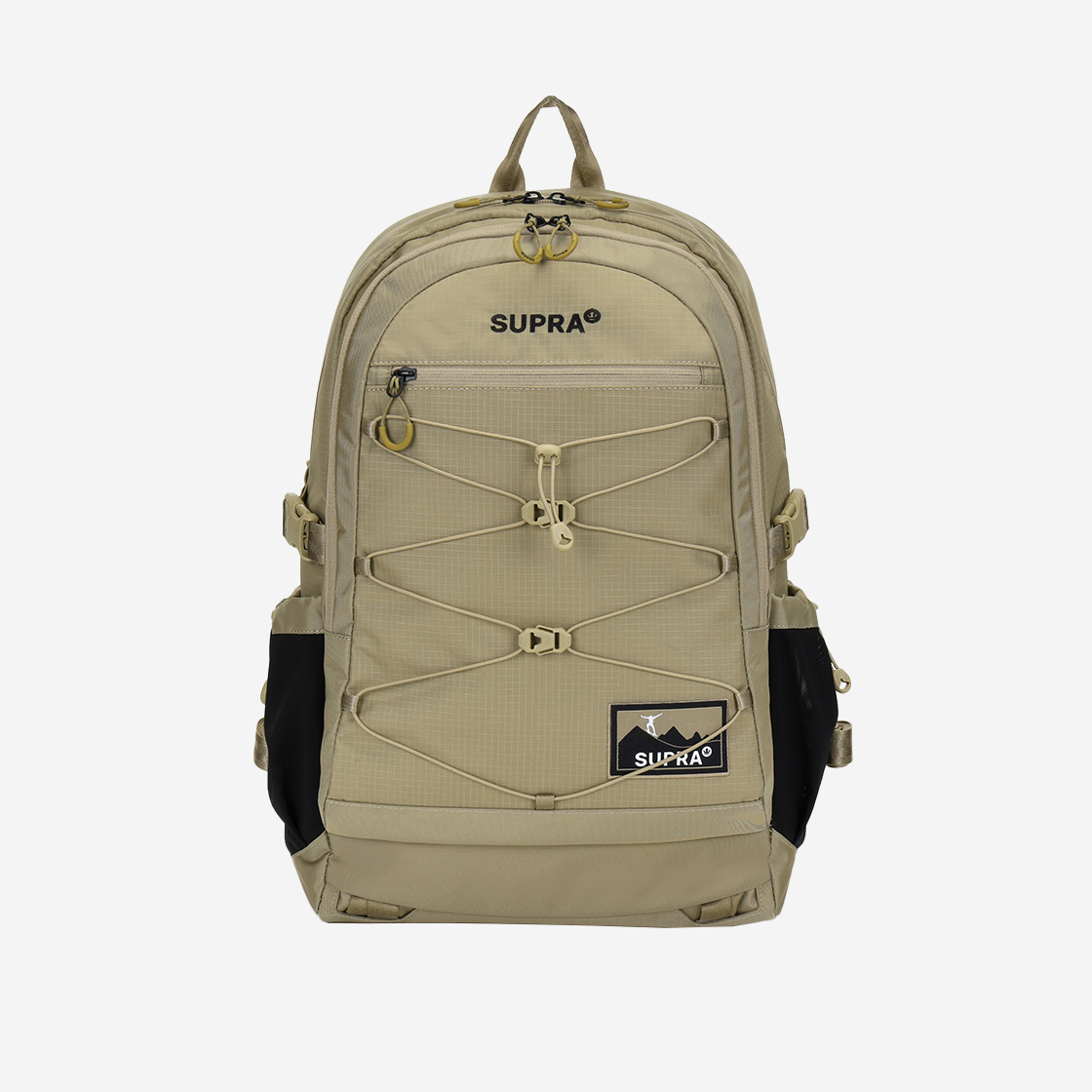 수프라 아웃도어 라벨 포인트 백팩 베이지 | Supra | KREAM