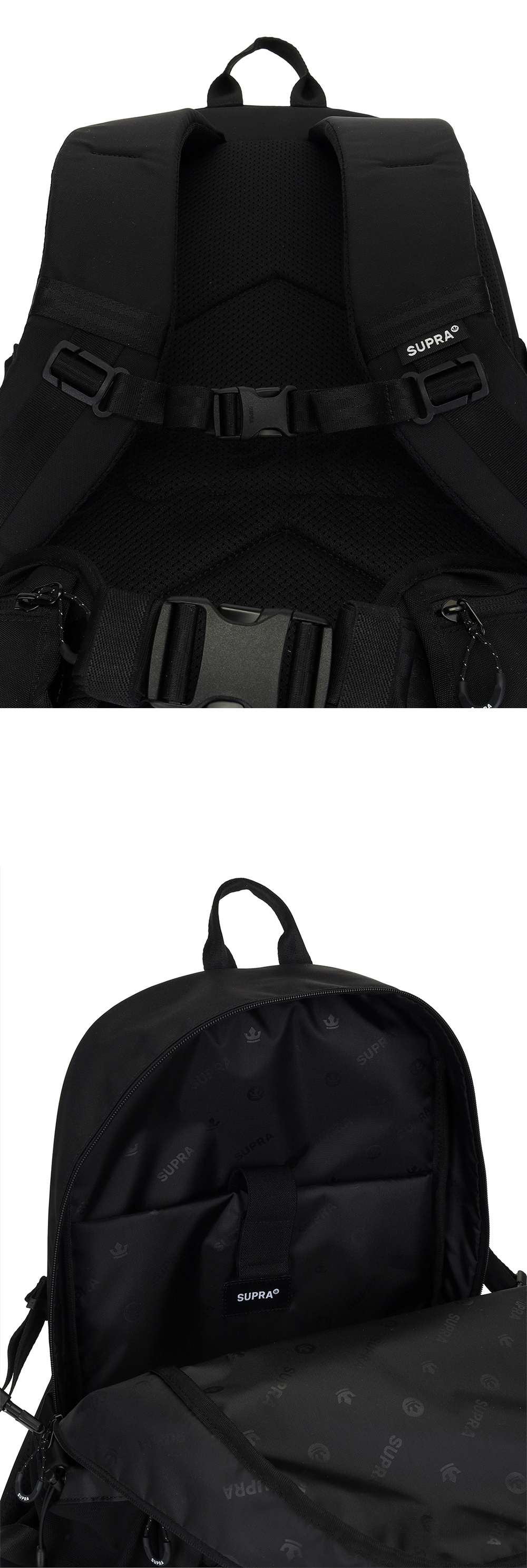수프라 바시티 스케이트보드 백팩 블랙 | Supra | KREAM