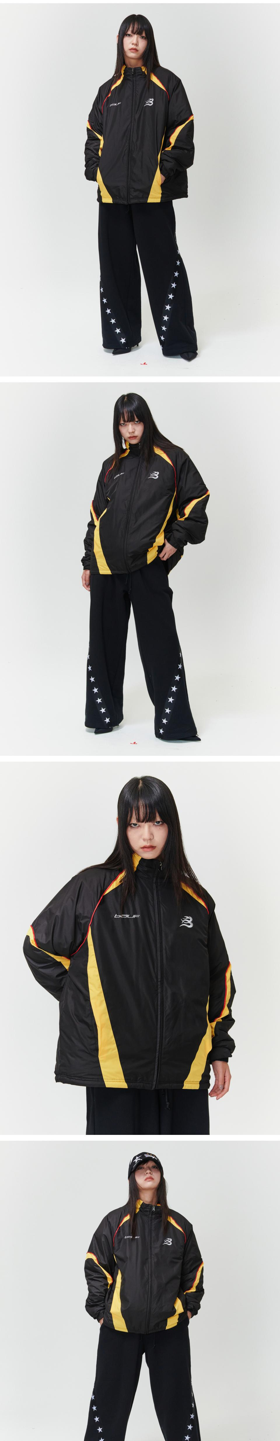 바우프 B 플레임 라인 자켓 블랙 | BAUF | KREAM