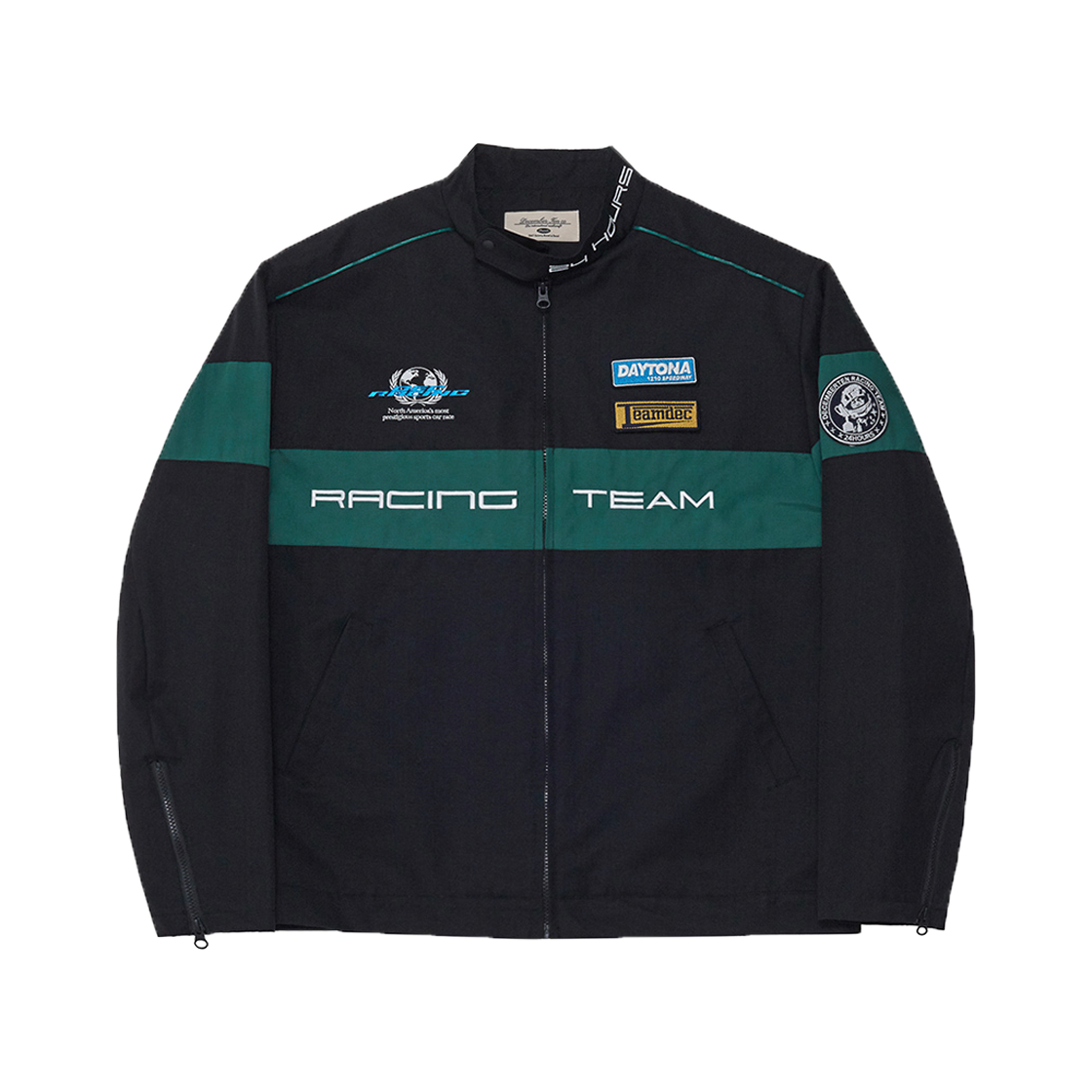 디셈버텐 데이토나 나일론 레이싱 자켓 블랙 | December Ten | KREAM