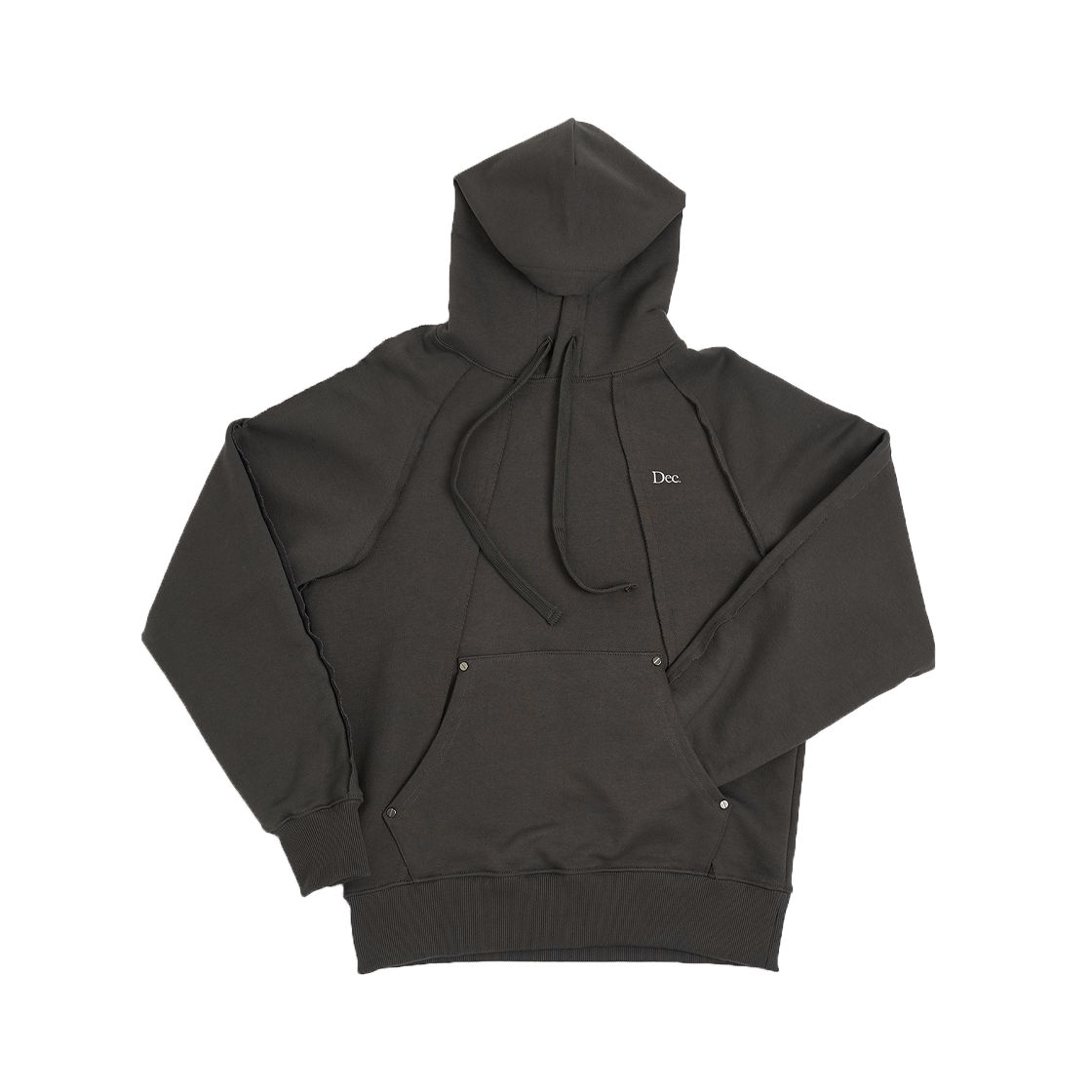 디셈버텐 레글런 스웻 후디 차콜 | December Ten | KREAM