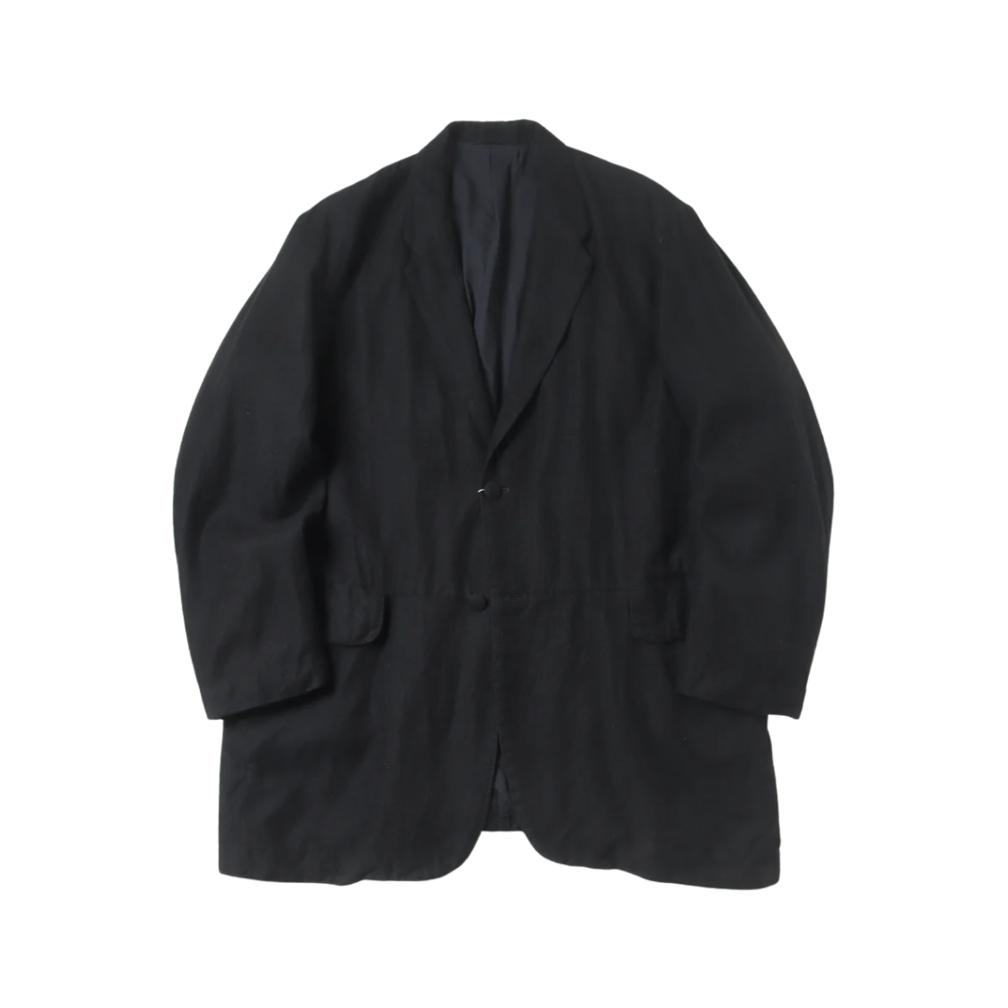 코모리 캐시미어 실크 프록 코트 블랙 - 24AW | Comoli | KREAM