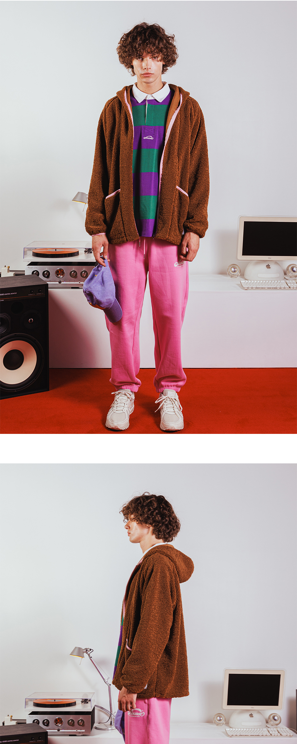 오브콜스와이낫 코지 모닝 플리스 점퍼 브라운 | ofcoursewhynot | KREAM