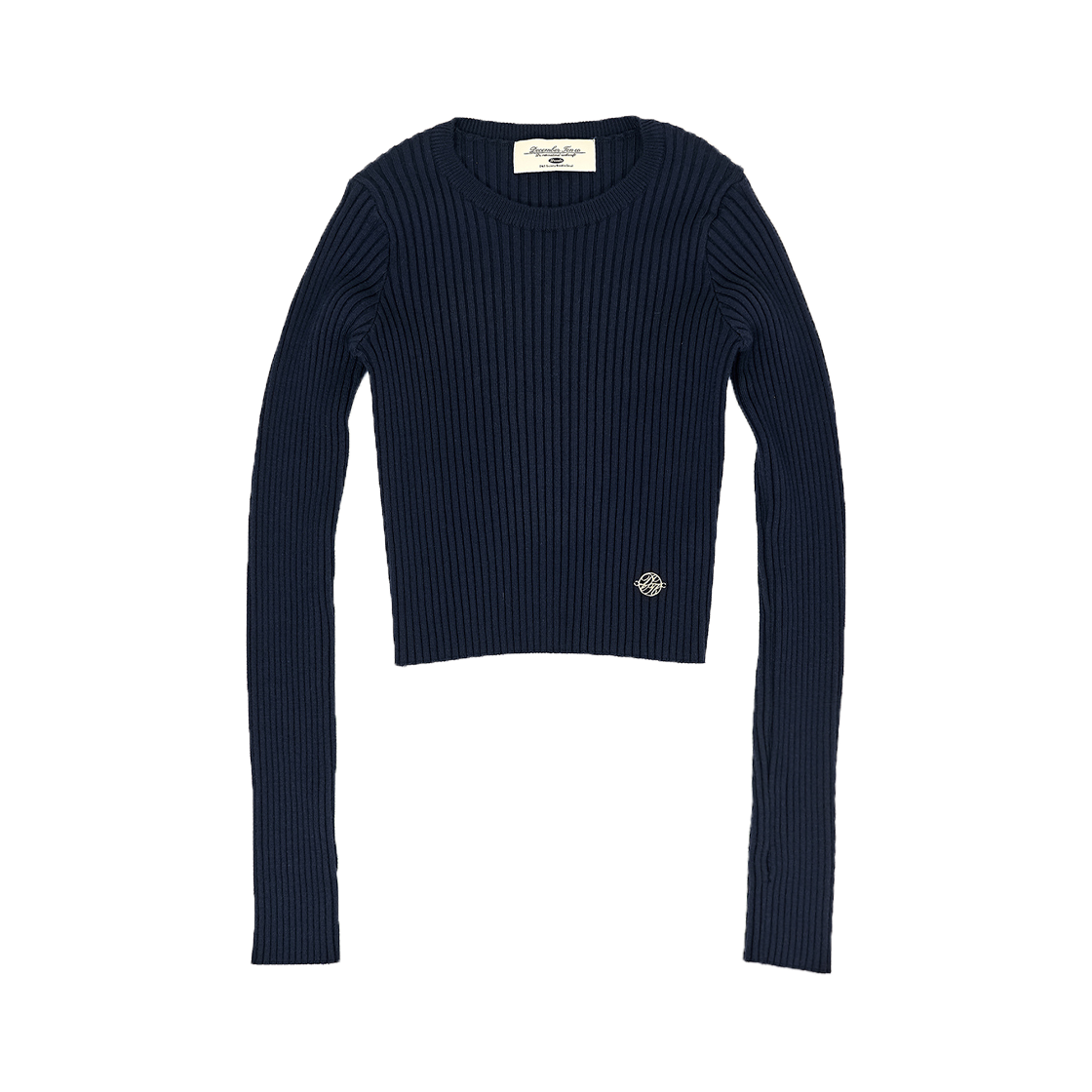 디셈버텐 소프트 크롭 니트 네이비 | December Ten | KREAM