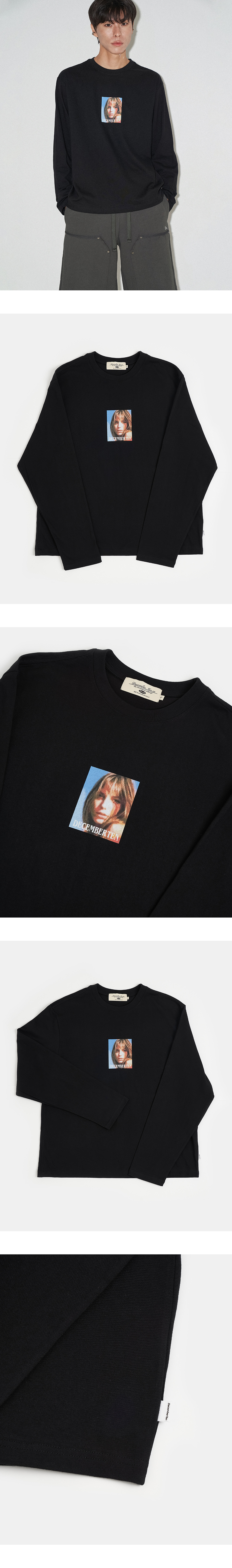 디셈버텐 스퀘어 디티피 롱슬리브 블랙 | December Ten | KREAM