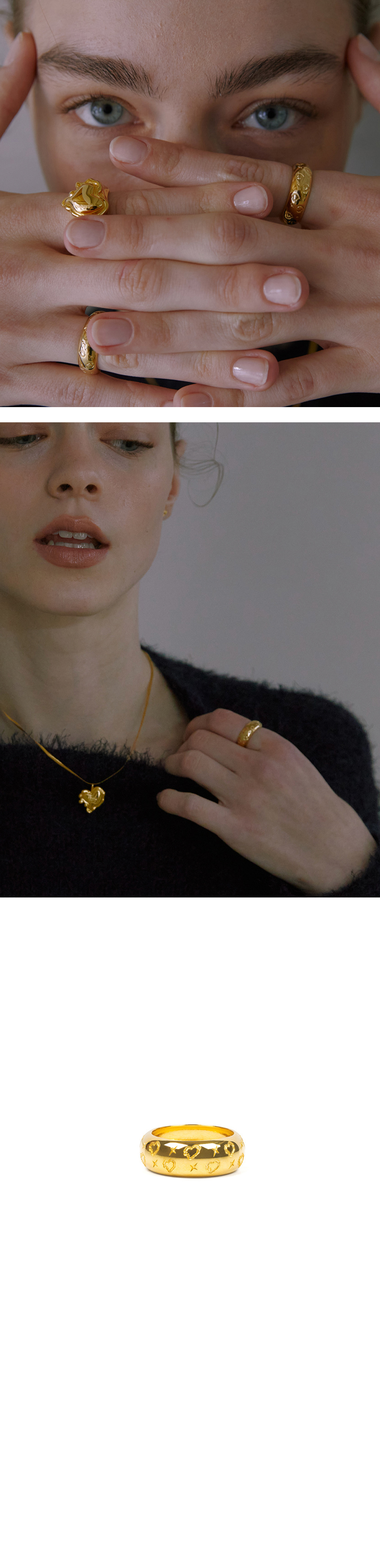 써드무브먼트 하트 심볼 링 골드 | Third movement | KREAM