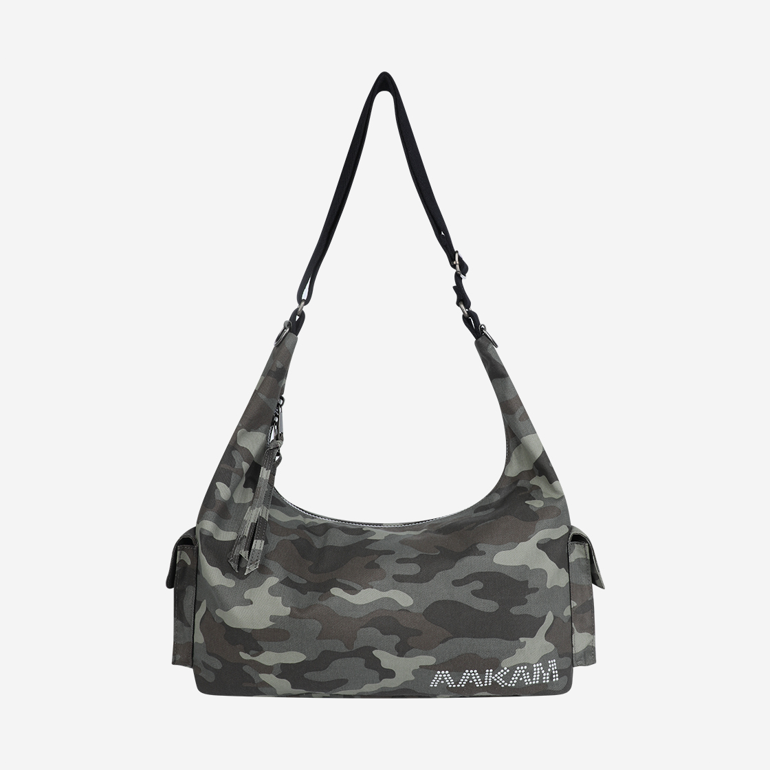 카모플라주 스터디드 로고 크로스백 카키 | AAKAM | KREAM