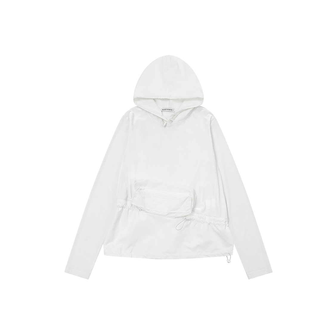 씬 스몰 백 벨벳 후디 화이트 | SEEN | KREAM