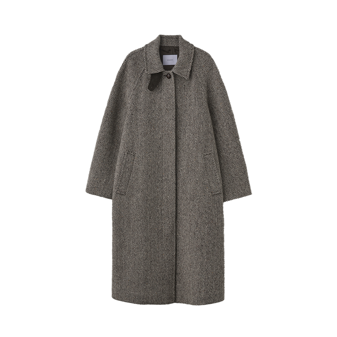 블랭크공삼 울 헤링본 발마칸 코트 브라운 | blank03 | KREAM