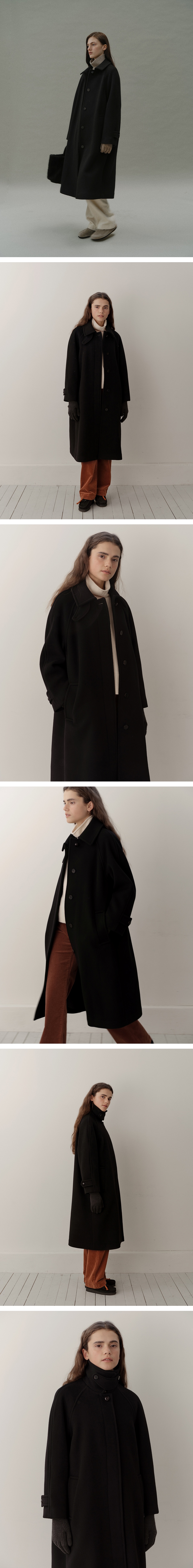 블랭크공삼 캐시미어 울 발마칸 코트 블랙 | blank03 | KREAM