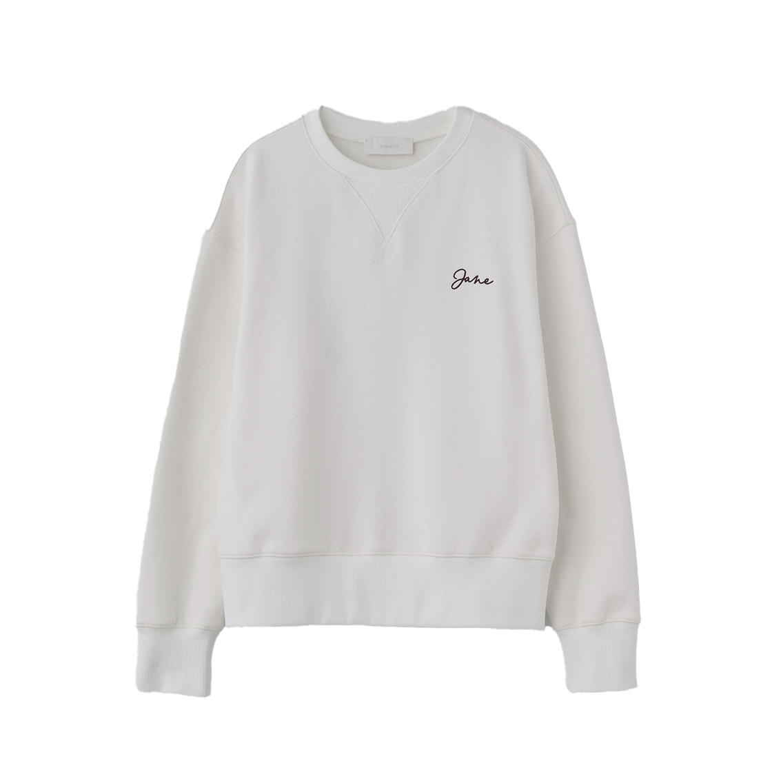 블랭크공삼 백 프린트 피치스킨 스웻셔츠 아이보리 | blank03 | KREAM