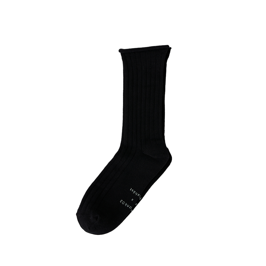 블랭크공삼 코튼 립 삭스 블랙 | blank03 | KREAM