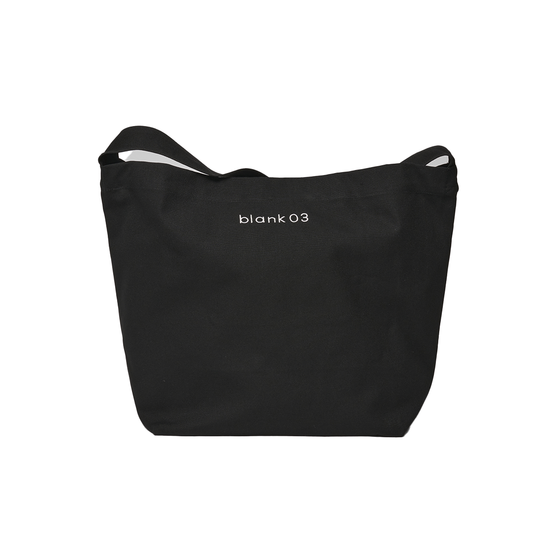 블랭크공삼 원 숄더 캔바스 백 블랙 | blank03 | KREAM