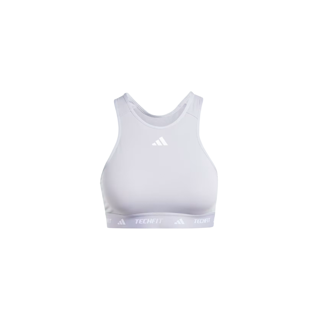 (W) 아디다스 테크핏 미디엄 서포트 하이넥 브라 글로리 그레이 - KR 사이즈 | Adidas | KREAM