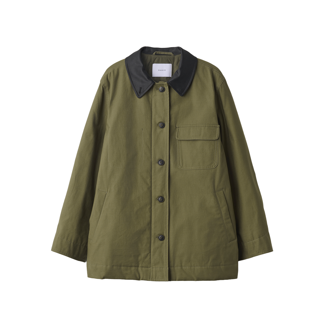 블랭크공삼 패디드 코튼 워크 자켓 올리브 | blank03 | KREAM