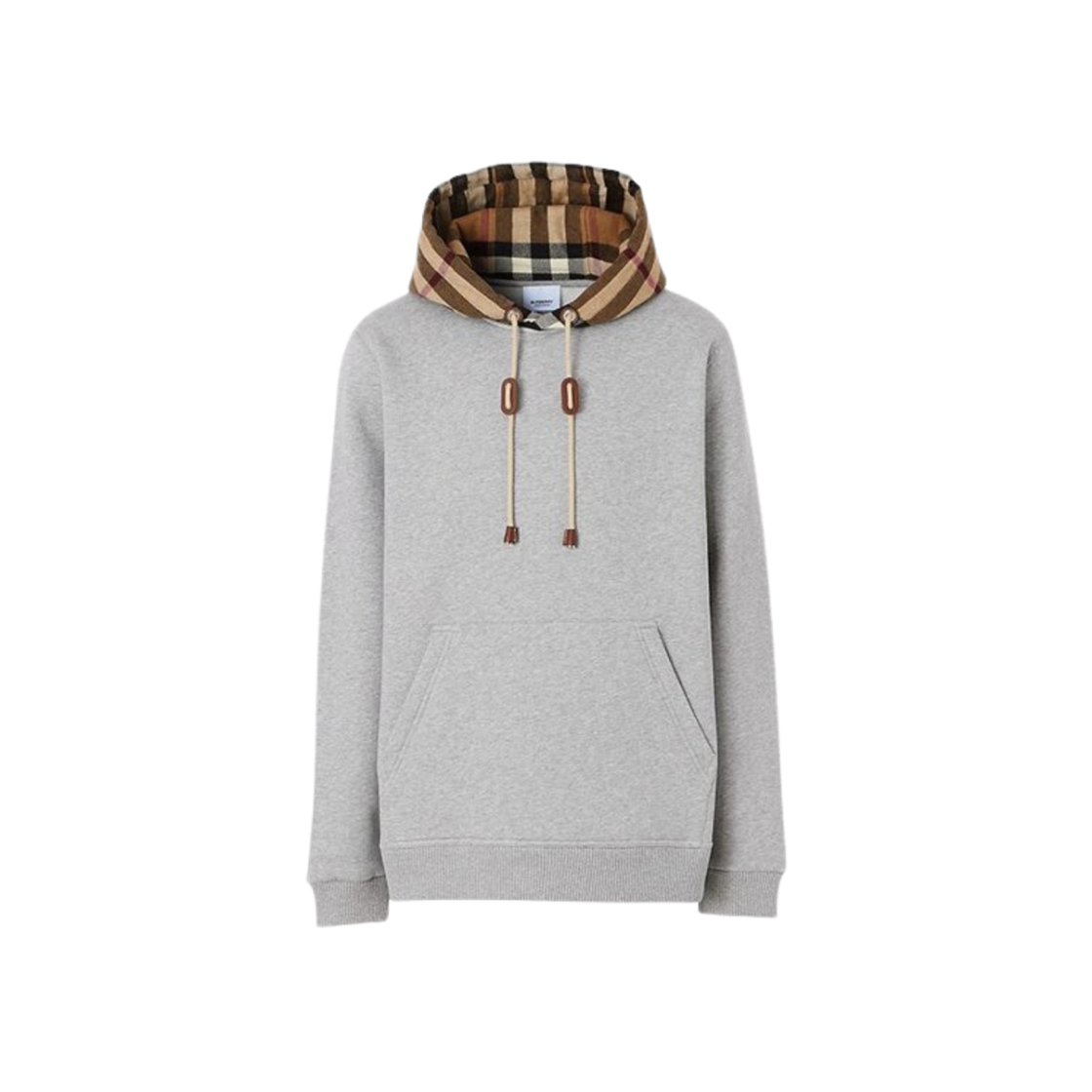 버버리 체크 디테일 후드 그레이 | Burberry | KREAM