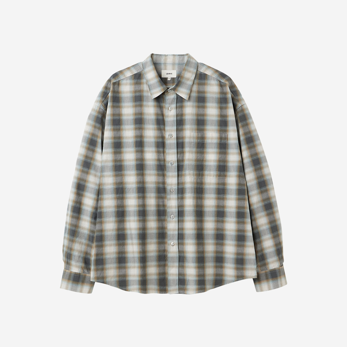 르아브 쿠와무라 오버사이즈 글렌파크 체크셔츠 | LEARVE | KREAM