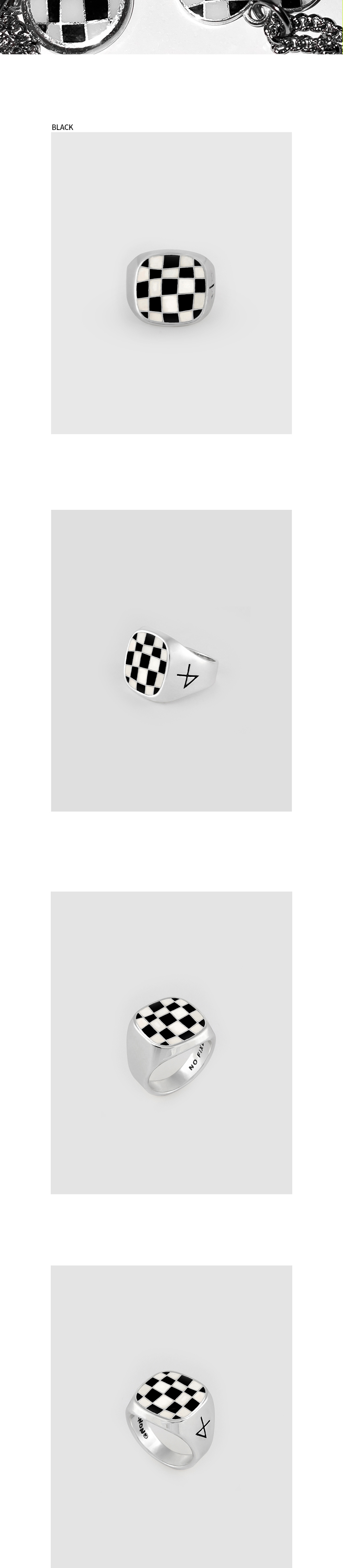 논논 체크 링 레드 | Nonenon | KREAM