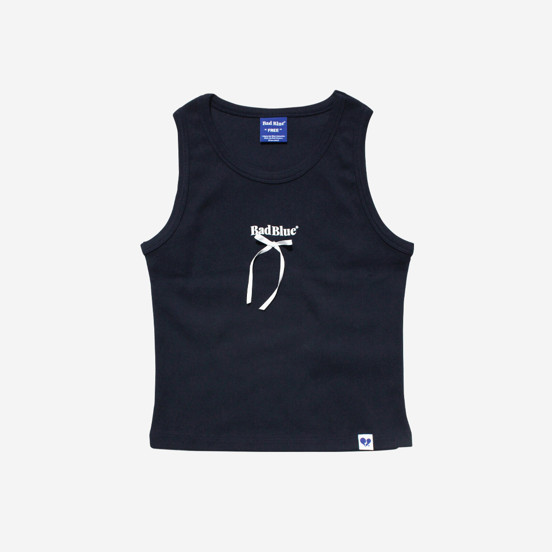 배드블루 리본 로고 슬리브리스 네이비 | BadBlue | KREAM