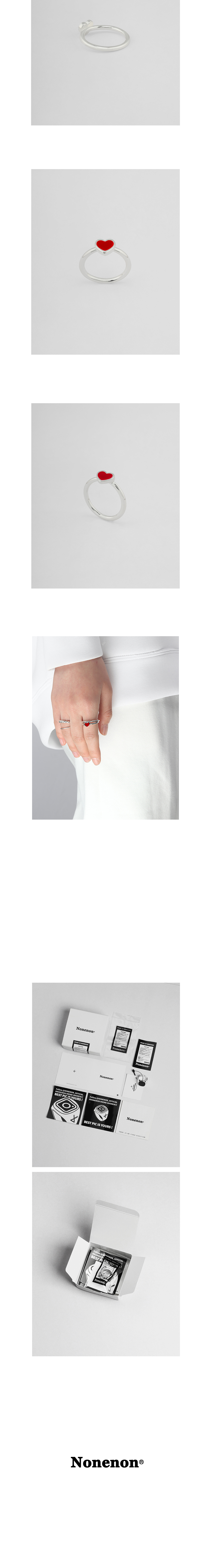 논논 레드 미니 러브 링 | Nonenon | KREAM