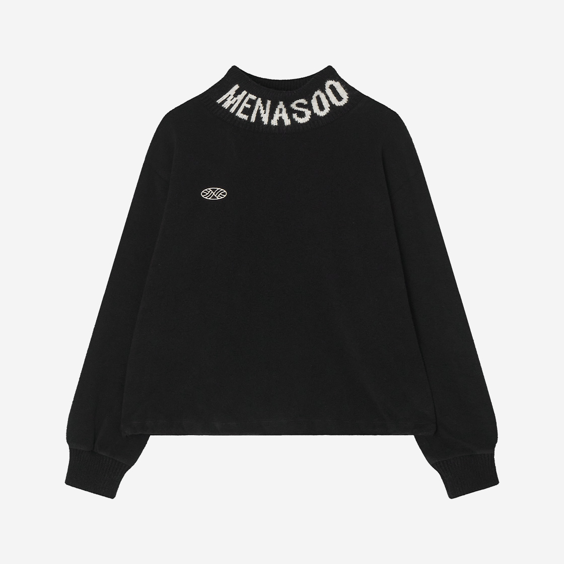 미나수 니트 하이넥 폴라티 블랙 | MENASOO | KREAM