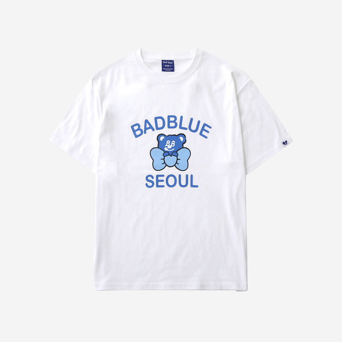 배드블루 베드베어 서울 티 화이트 | BadBlue | KREAM