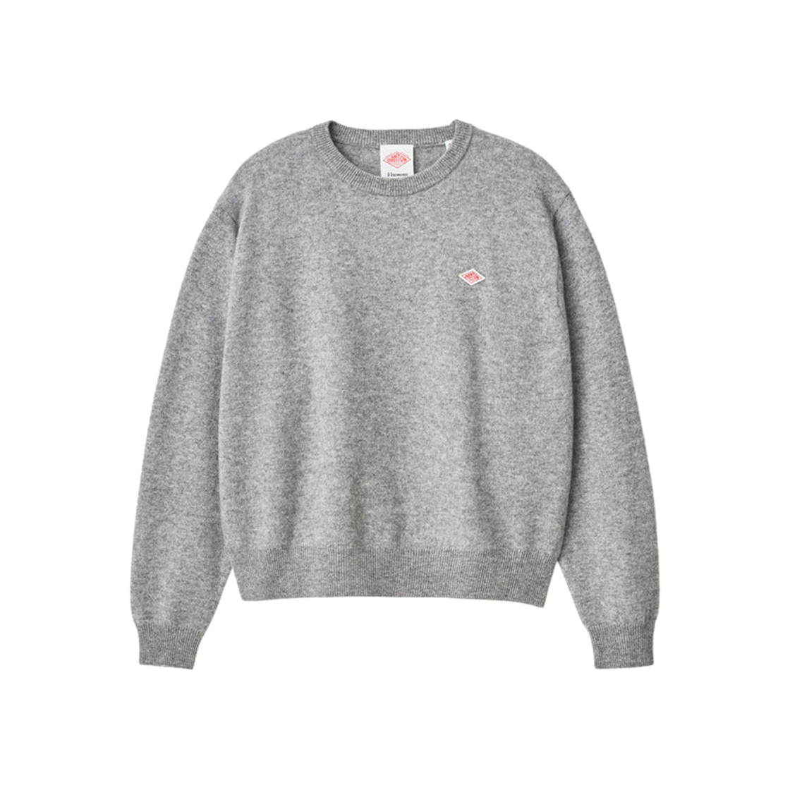 (W) 단톤 램스울 크루넥 니트 풀오버 라이트 그레이 | Danton | KREAM