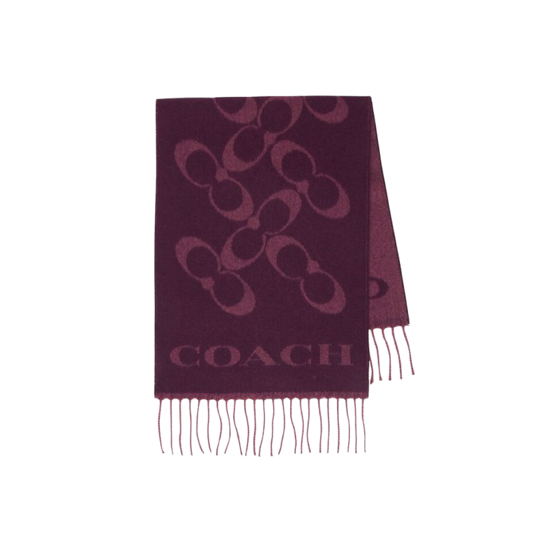 (W) 코치 시그니처 프린팅 머플러 옥스블러드 | Coach | KREAM