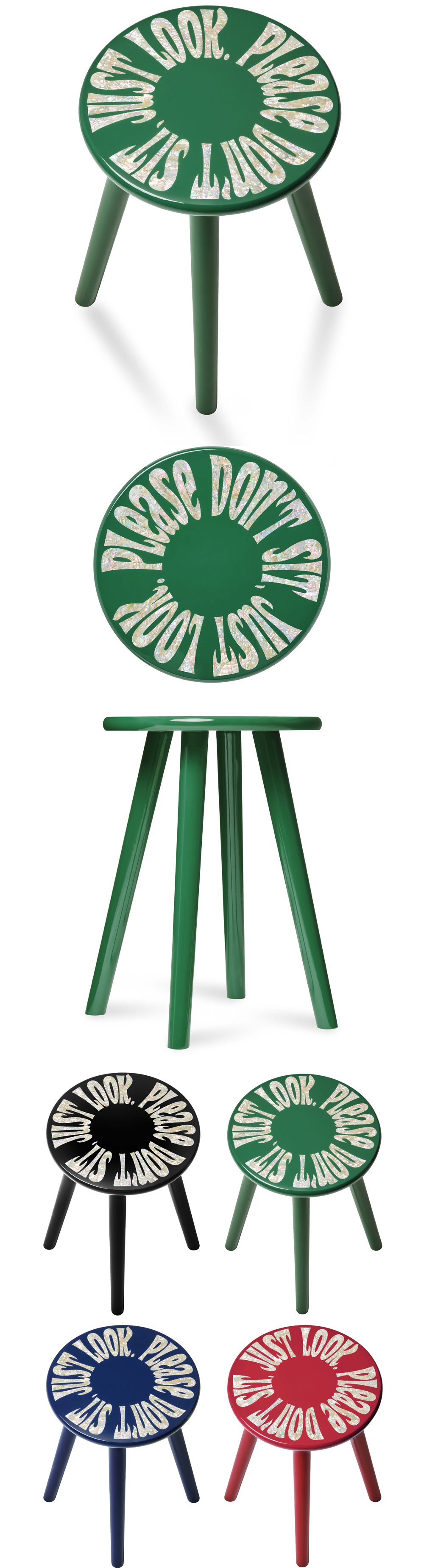 세이투셰 자개 스툴 그린 | Say Touche | KREAM