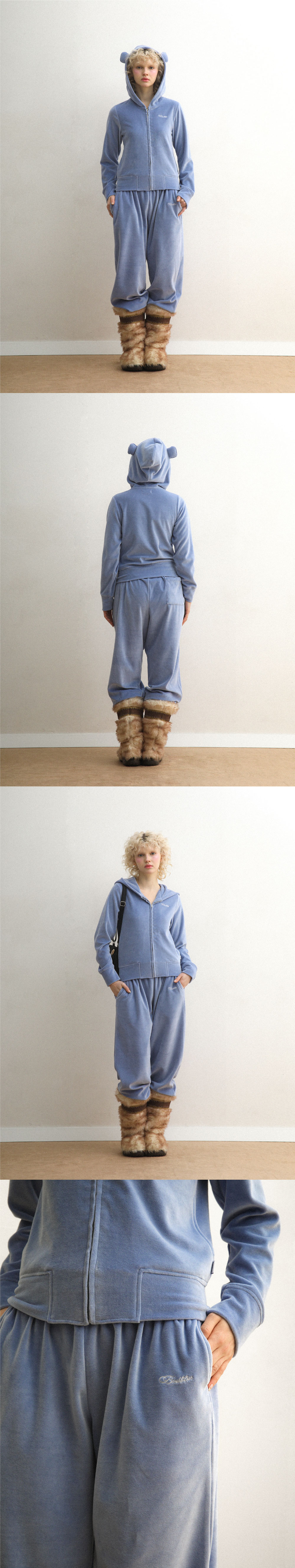 배드블루 벨로아 팬츠 스카이블루 | BadBlue | KREAM