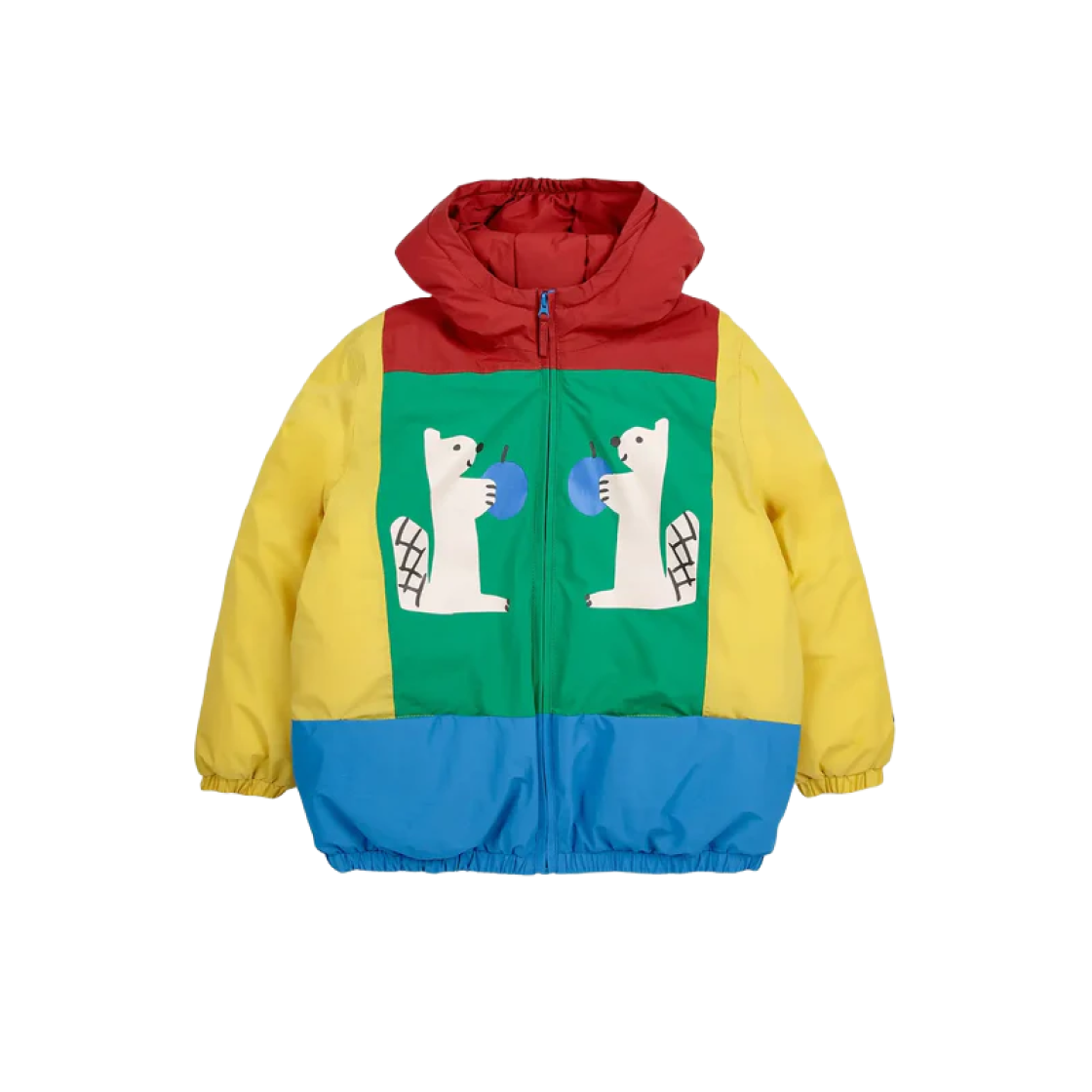 (키즈) 보보쇼즈 헝그리 스쿼럴 컬러 블록 아노락 멀러컬러 | Bobo Choses | KREAM