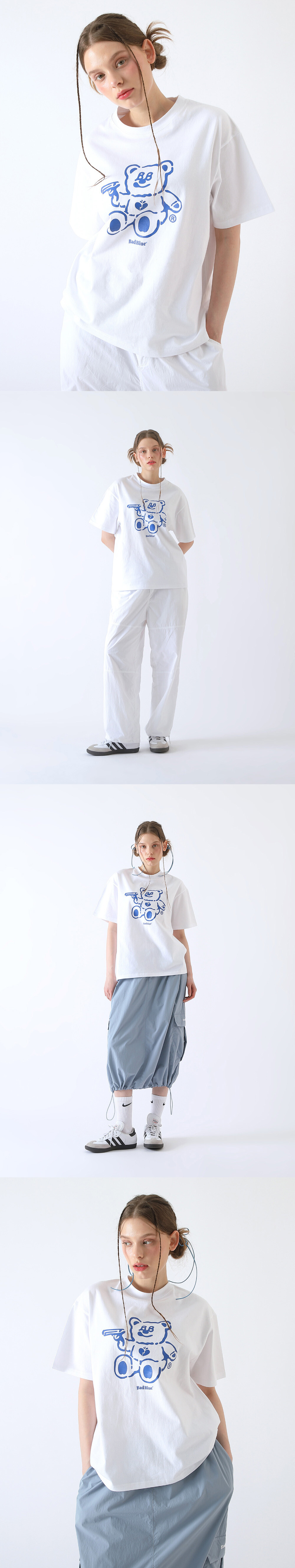배드블루 베드베어 티 화이트 | BadBlue | KREAM