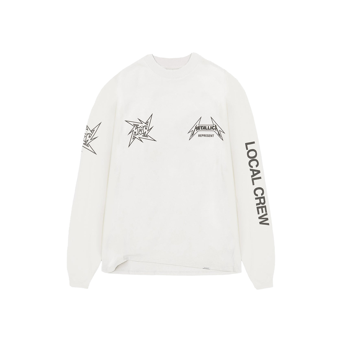리프레젠트 x 메탈리카 40주년 LS 티셔츠 플랫 화이트 - 25SS | Represent | KREAM