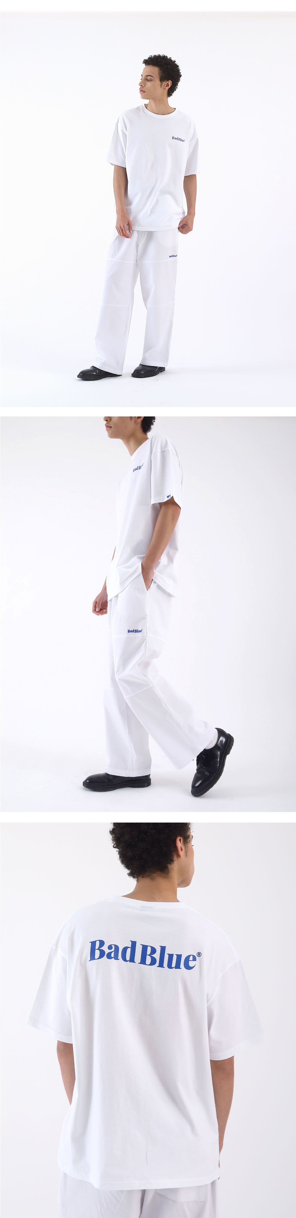 배드블루 로고 티 화이트 | BadBlue | KREAM