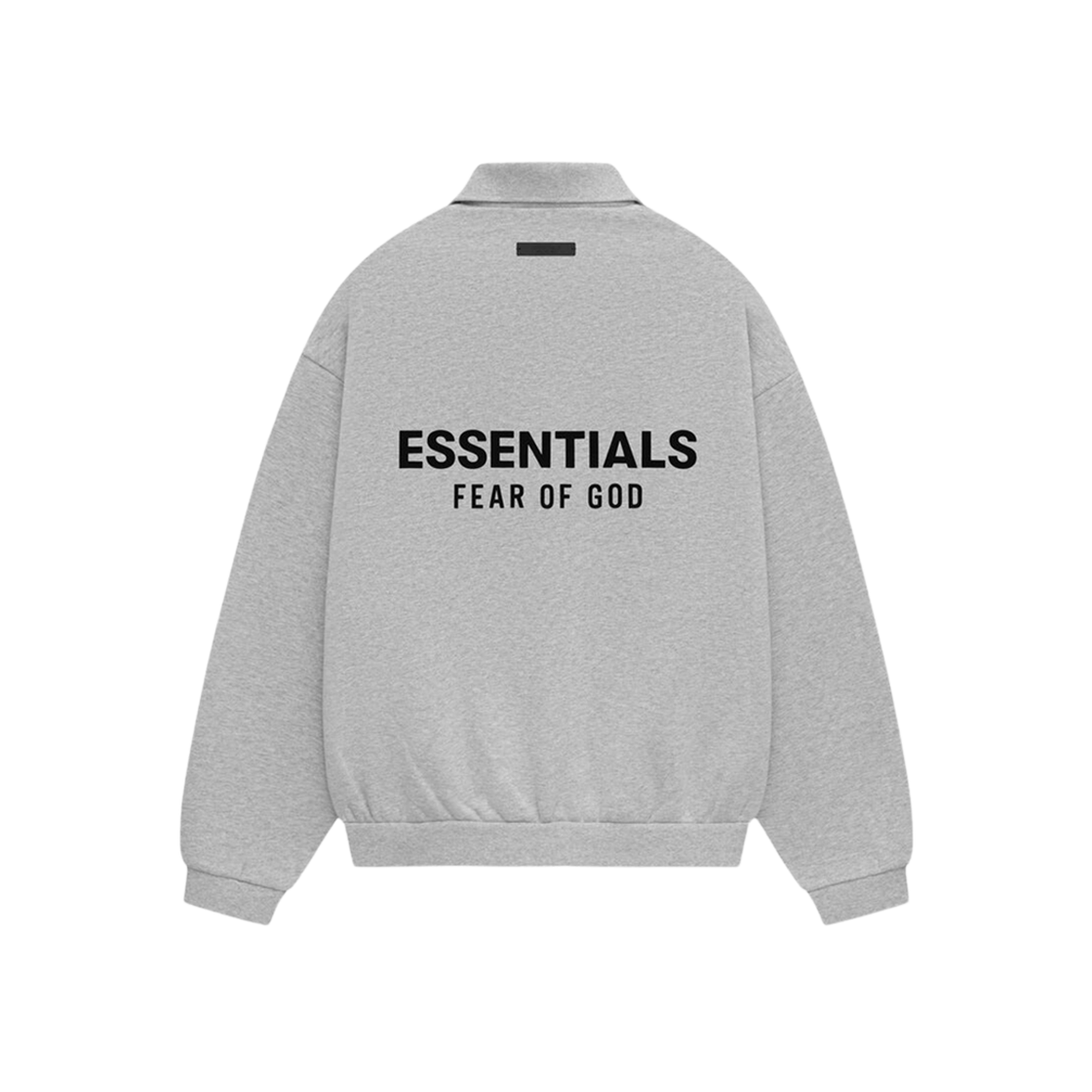 에센셜 플리스 폴로 스웨트셔츠 라이트 헤더 그레이 - 24FW | Essentials | KREAM
