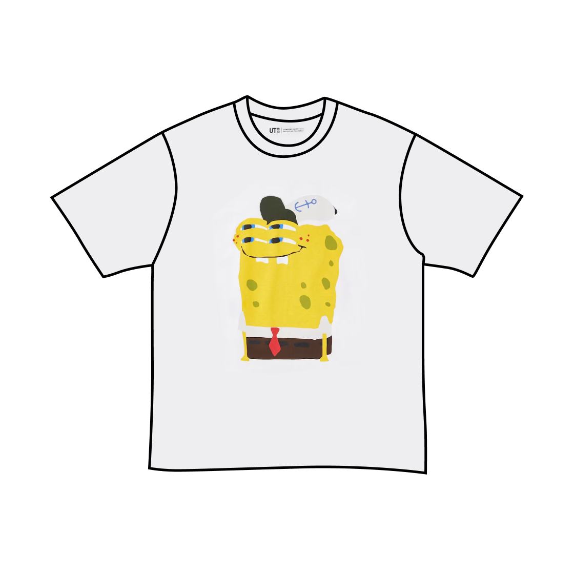 유니클로 UT x CPFM x 스폰지밥 그래픽 티셔츠 C 화이트 - KR | Uniqlo | KREAM
