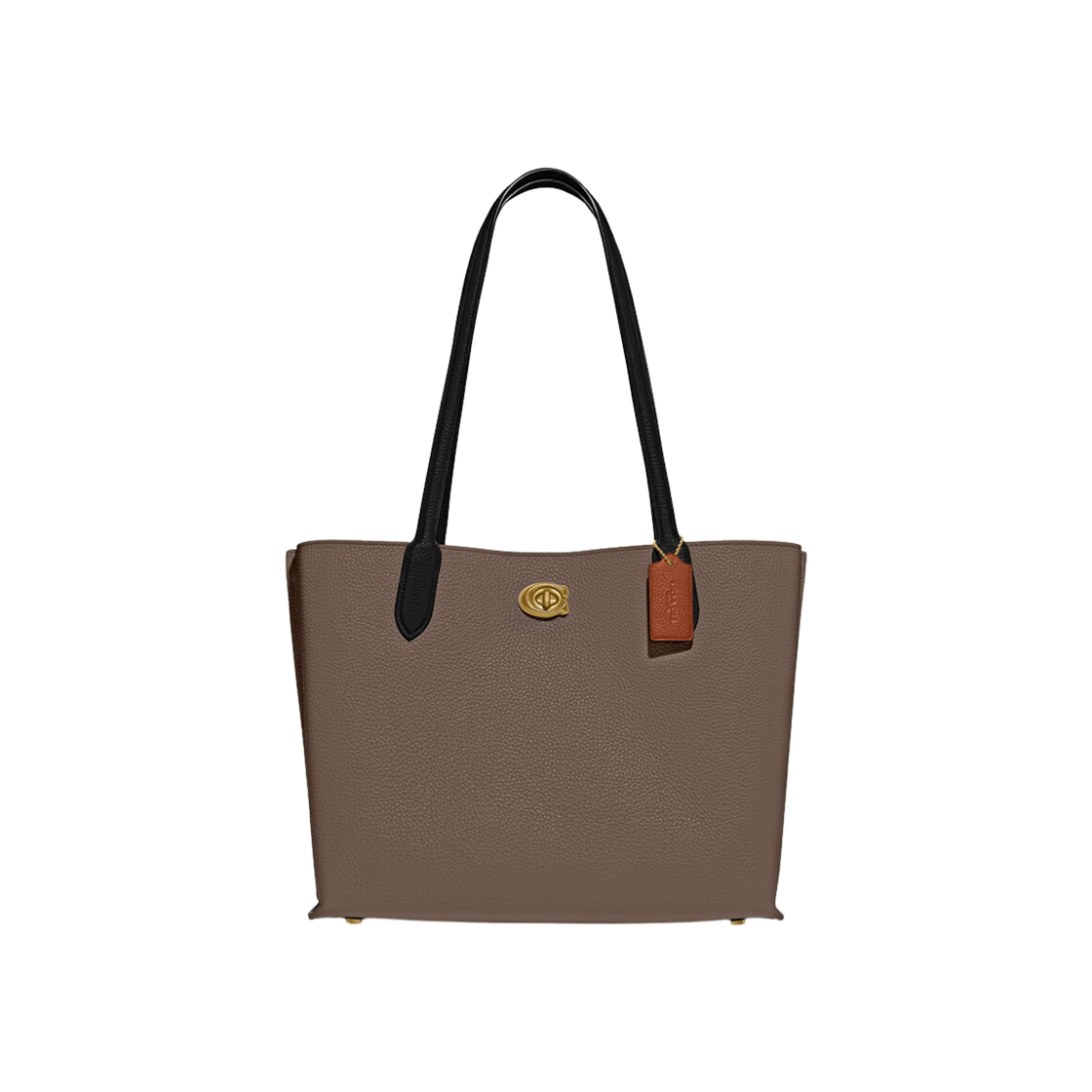 코치 윌로우 컬러블록 시그니처 캔버스 인테리어 토트백 다크 스톤 | Coach | KREAM