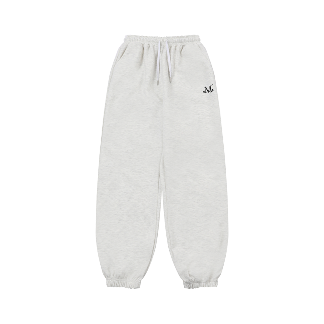무센트 덴버 와이드 스웻 조거 팬츠 화이트 멜란지 | MUCENT | KREAM